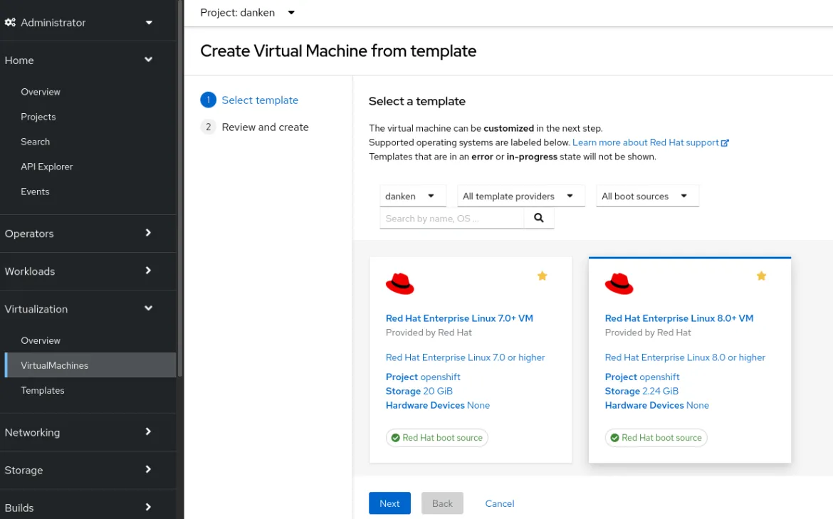 Subscribing RHEL VMs in OpenShift Virtualization